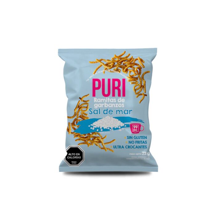 Purinsnacks Ramitas Saladas | Snack saludable de garbanzos y sal de mar ...