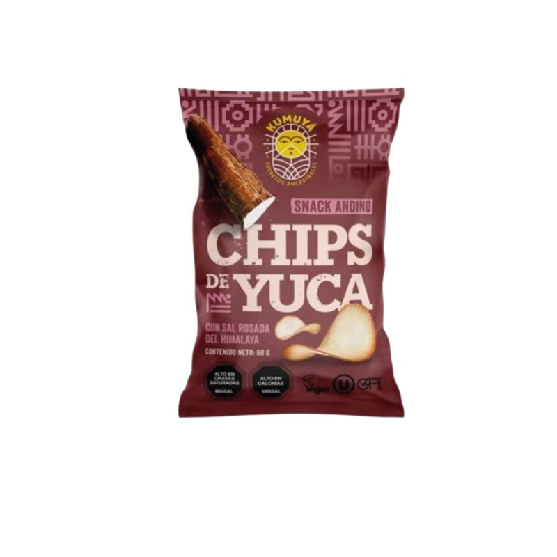 Chips de yuca con sal rosada 50g Kumuya - SNACKCLUB