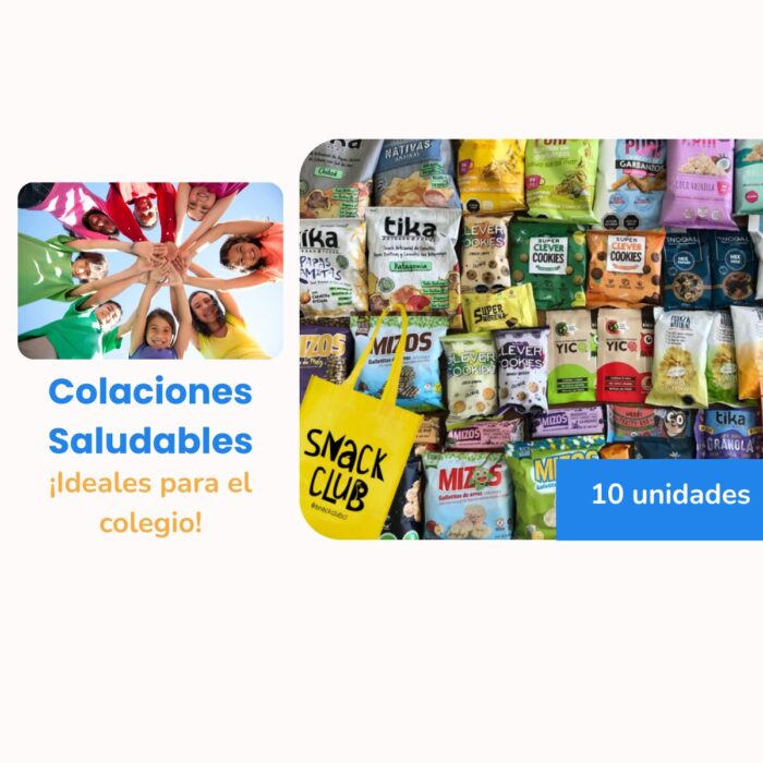 Pack de 10 Colaciones Saludables | Snacks Dulces y Salados
